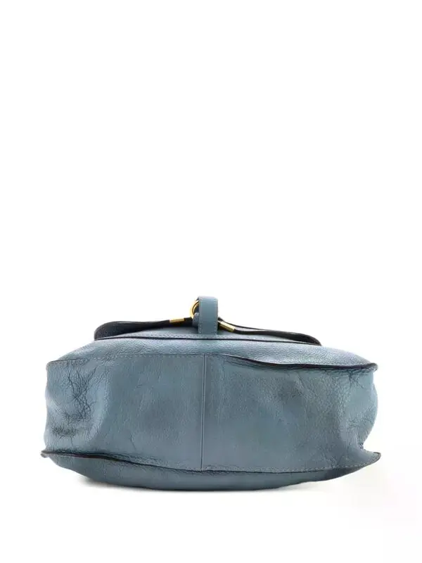 Chloé Marcie Leather Medium Satchel - Blue