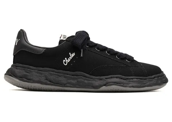 Mihara Yasuhiro Charles Og Sole Canvas Lowin - Black