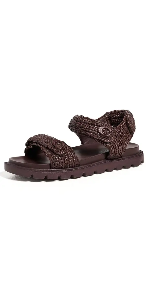 COACH Brynn Sandals - Maple Raffia