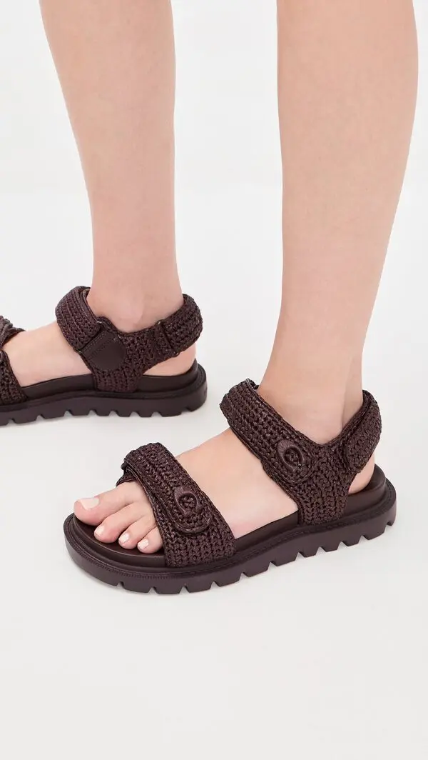 COACH Brynn Sandals - Maple Raffia
