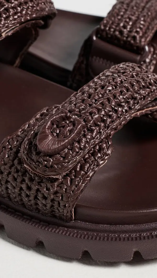 COACH Brynn Sandals - Maple Raffia