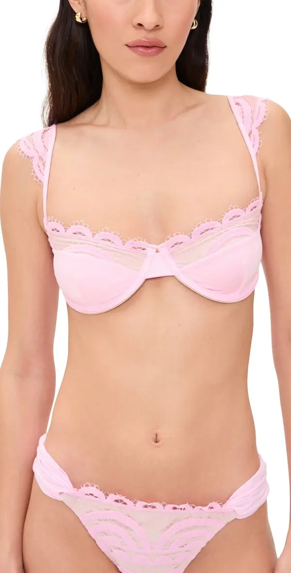 PQ Gia Lace Underwire Top - Rose