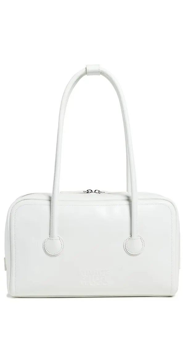 MARGESHERWOOD Soft Boston Bag - White Crinkle