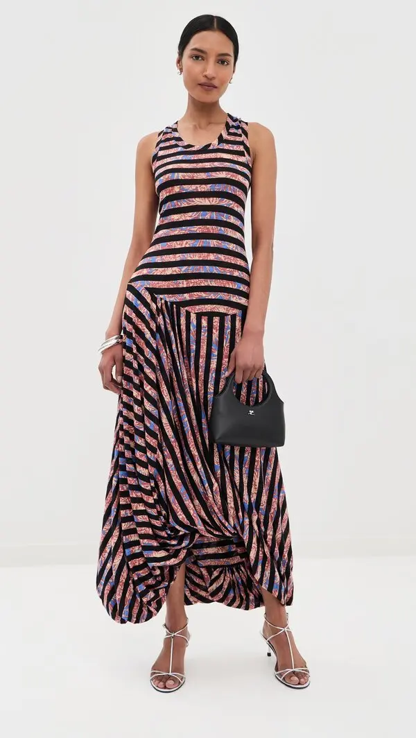 Proenza Schouler Sleeveless Printed Maxi Dress - Pink Multi