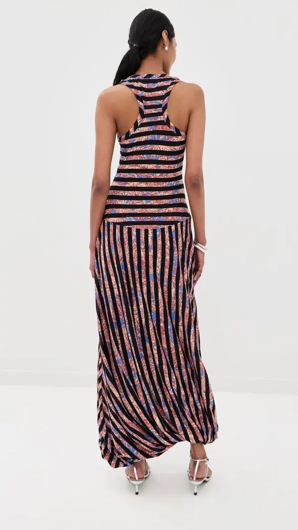 Proenza Schouler Sleeveless Printed Maxi Dress - Pink Multi
