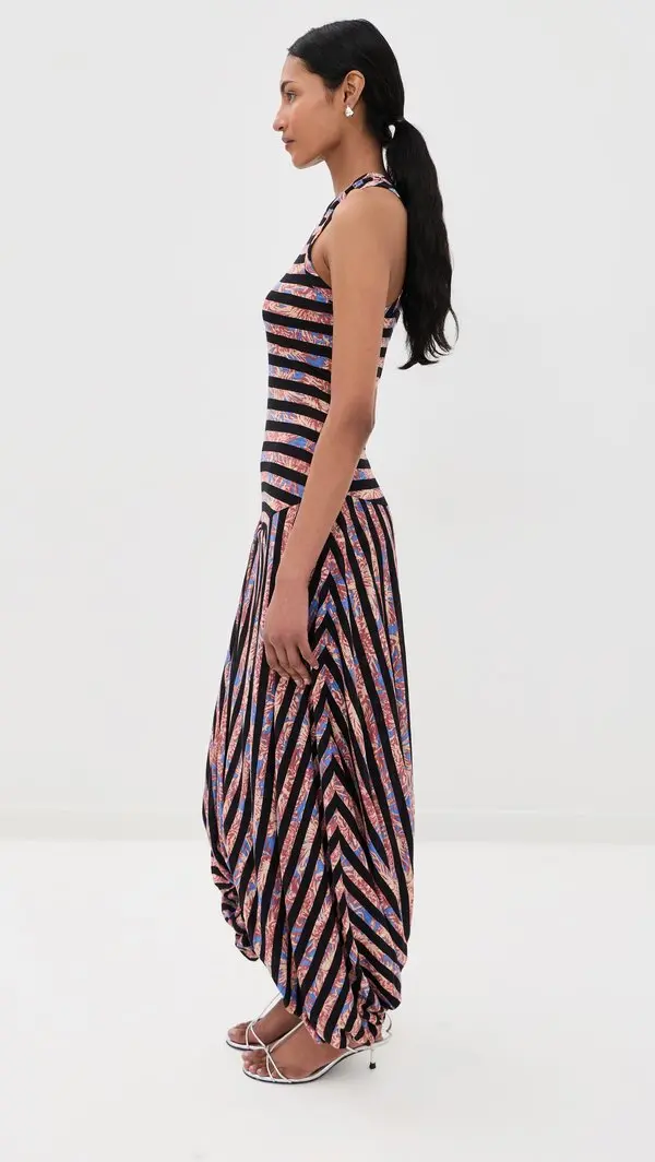 Proenza Schouler Sleeveless Printed Maxi Dress - Pink Multi
