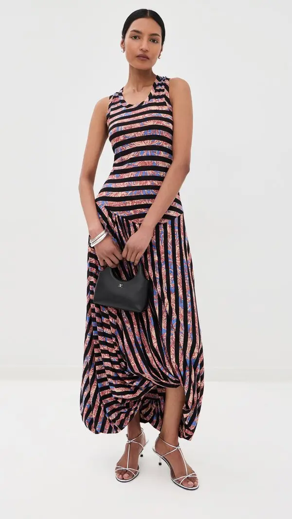 Proenza Schouler Sleeveless Printed Maxi Dress - Pink Multi