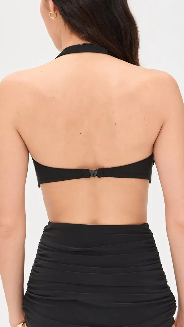 Norma Kamali Bill Bra Bikini Top - Black