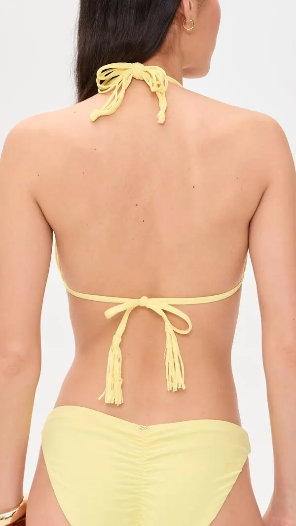 PQ SWIM Isla Triangle Bikini Top - Buttercup