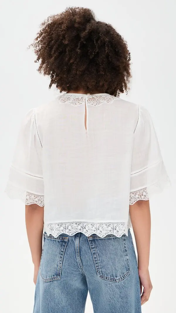 FRAME Embroidered Top