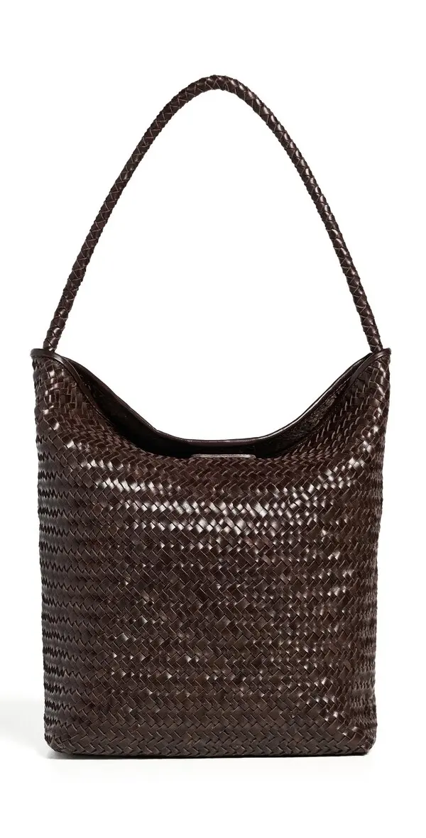 Madewell Woven Bucket Bag - Coffee Bean