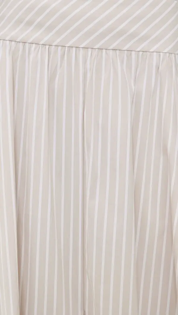 Theory A-line Stripe Midi Skirt