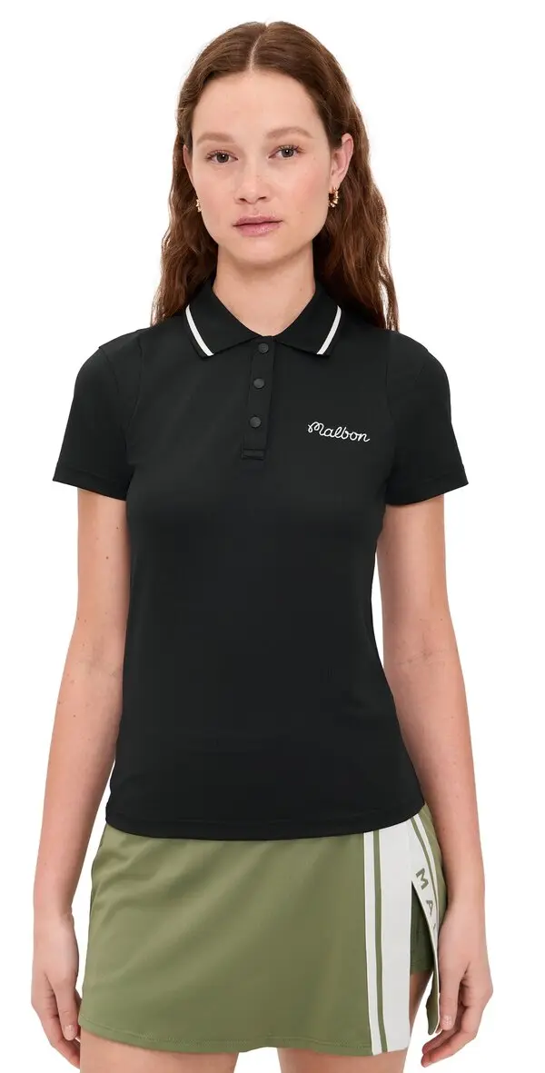 MALBON Paloma Polo With Embroidered Logo