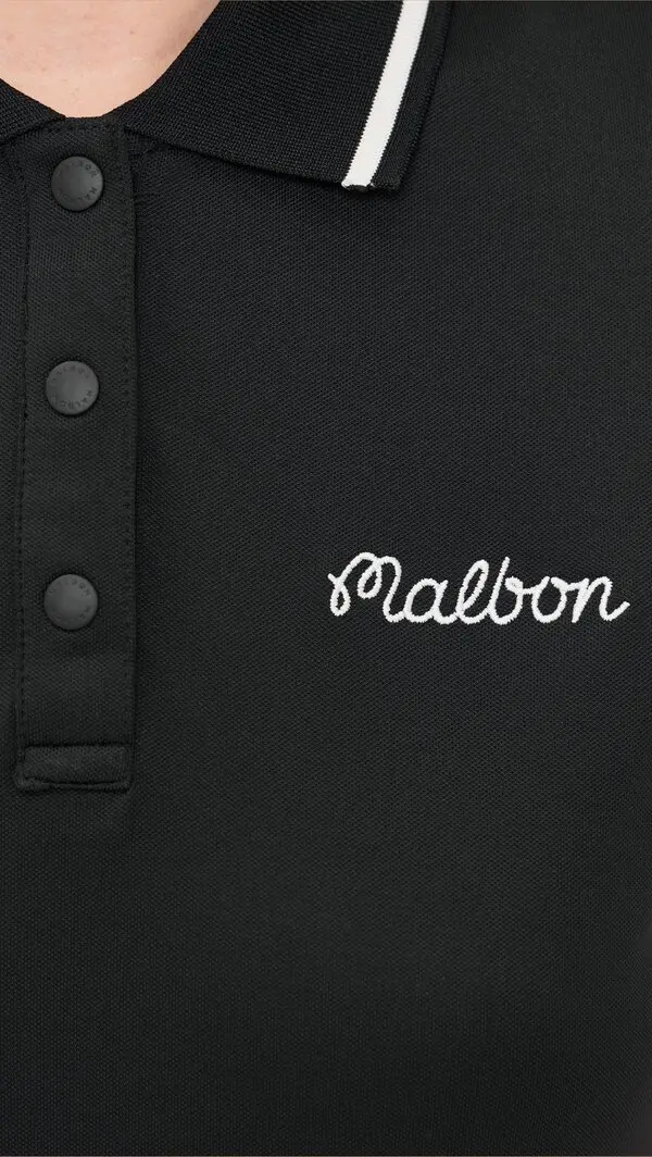 MALBON Paloma Polo With Embroidered Logo