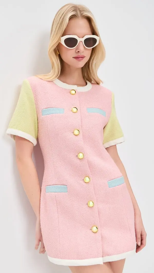 MAUDE CLUB Taylor Tweed Mini Dress
