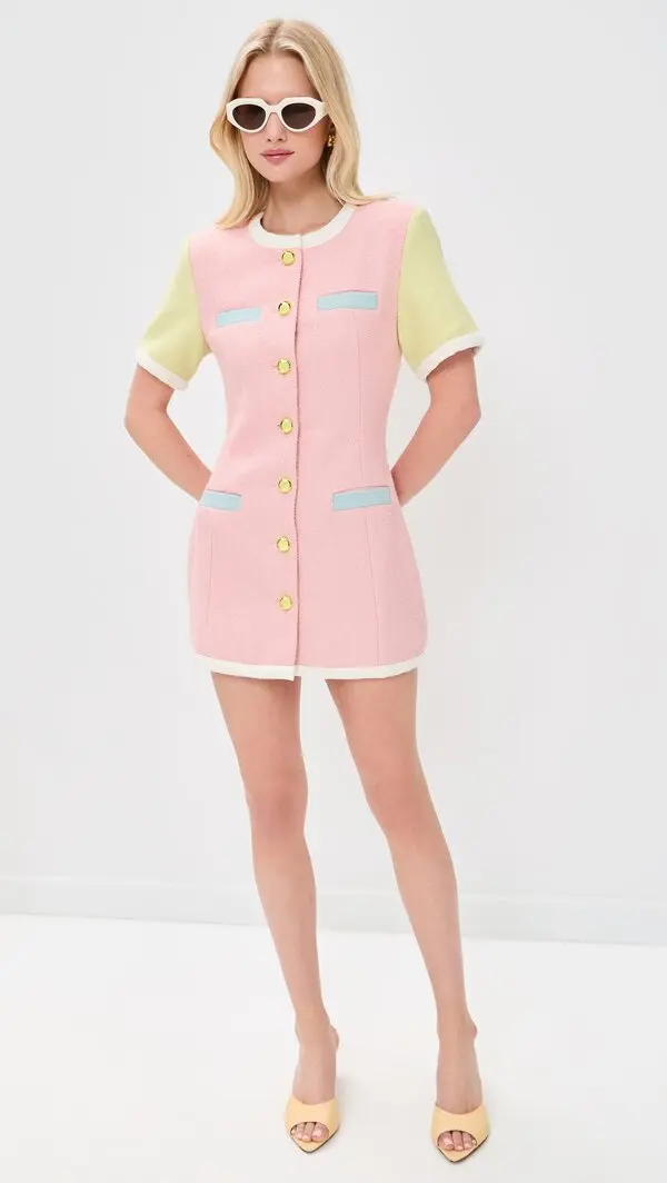 MAUDE CLUB Taylor Tweed Mini Dress
