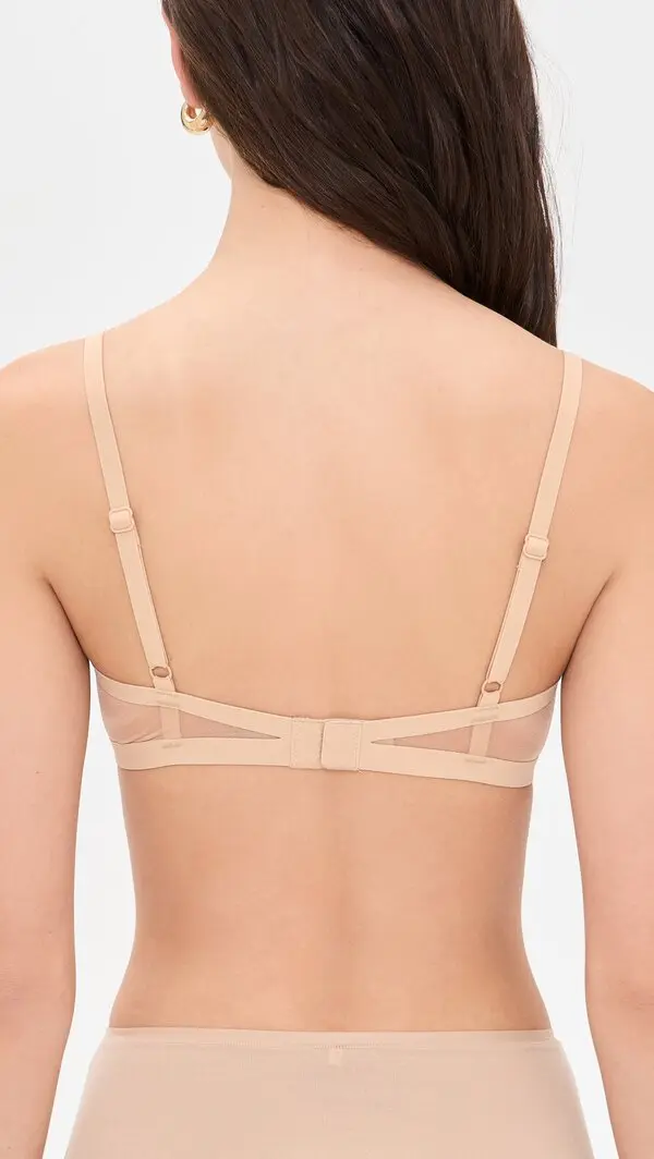 Commando Chic Mesh Bralette - Beige
