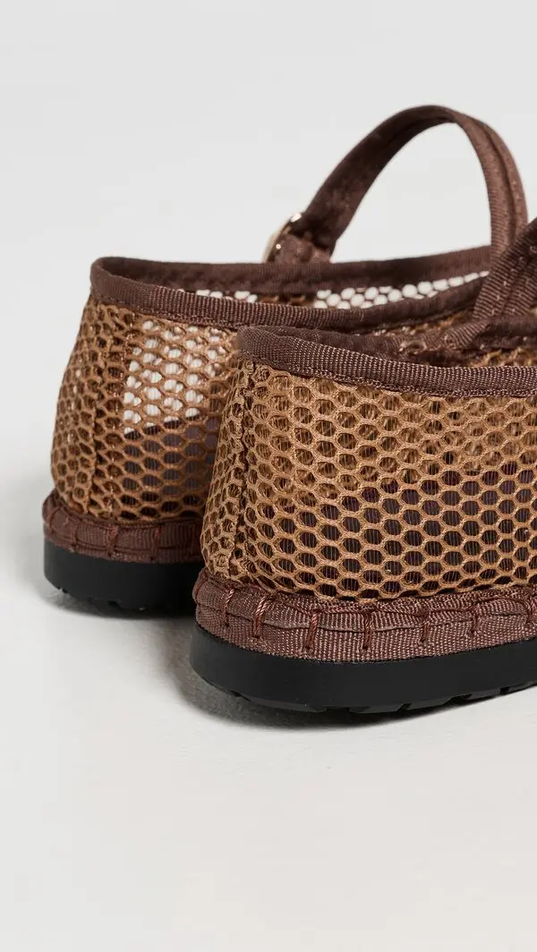 FLABELUS Isabella Mesh Flats - Brown