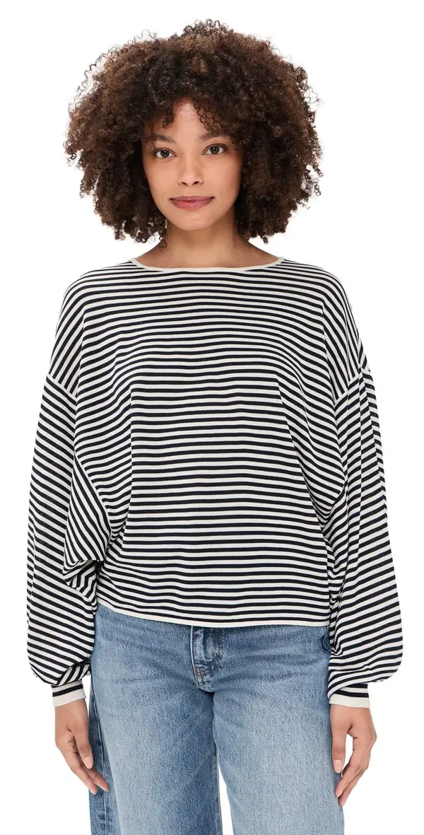 FRAME The Stripe Slouchy Sweater