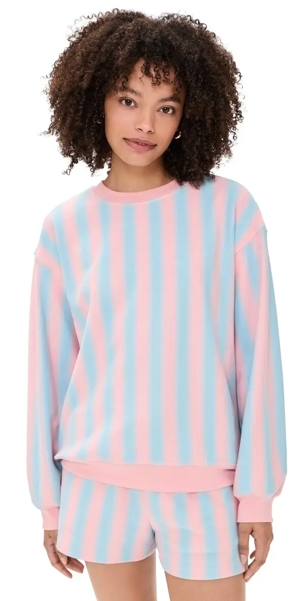 MAUDE CLUB Scout Stripe Sweatshirt