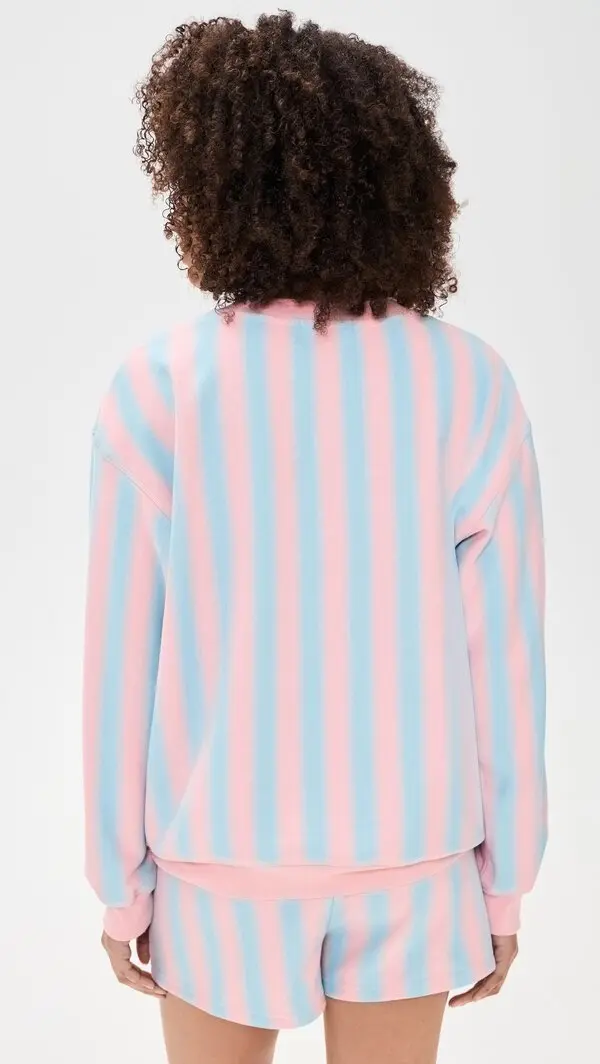 MAUDE CLUB Scout Stripe Sweatshirt