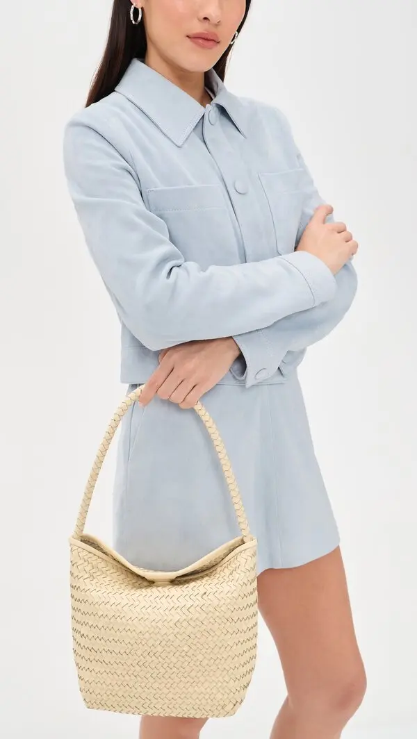 Madewell The Handwoven Shoulder Bag - Pale Pineapple