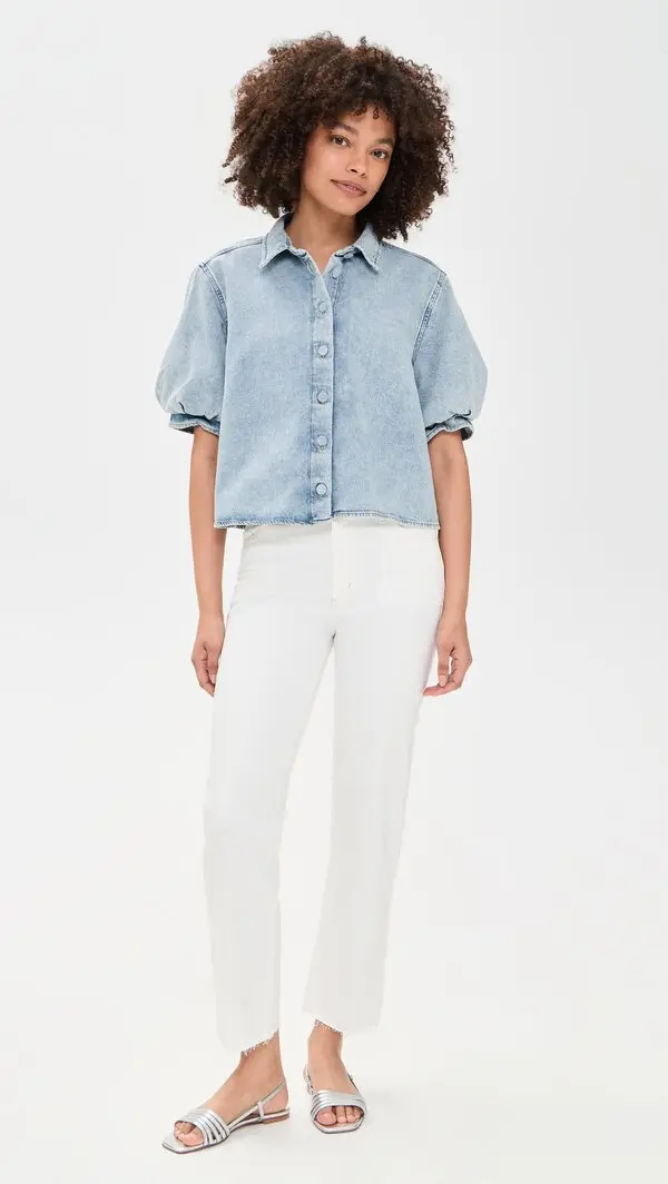 FRAME The Billow Sleeve Shirt - Puffin