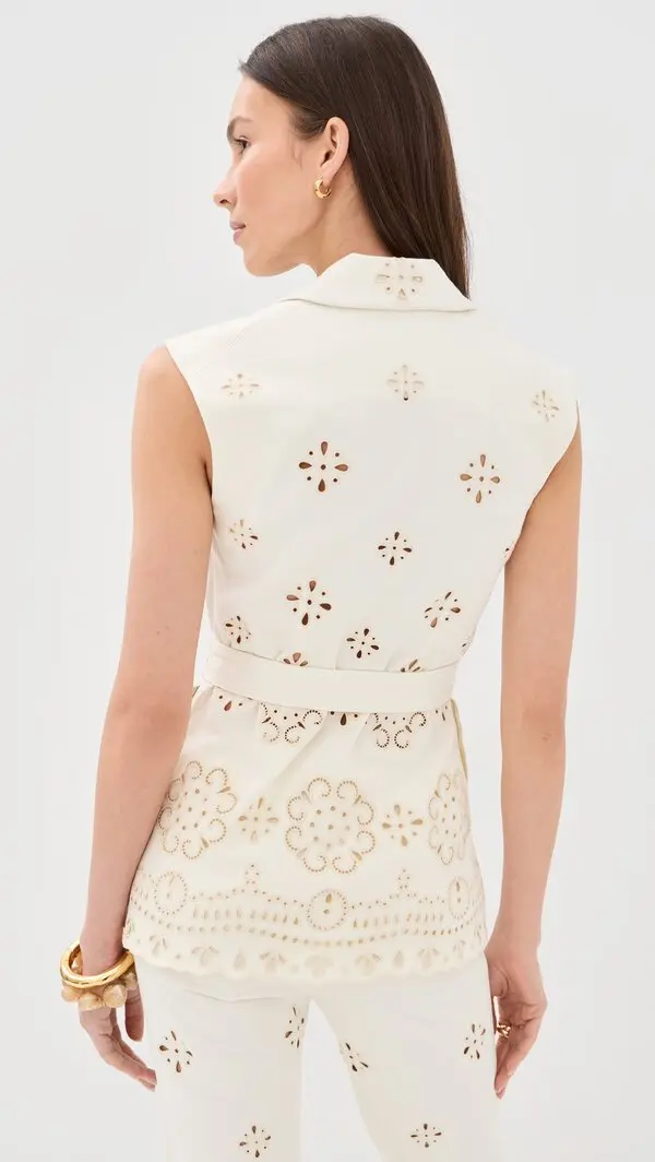 Veronica Beard Townes Vest - Dove