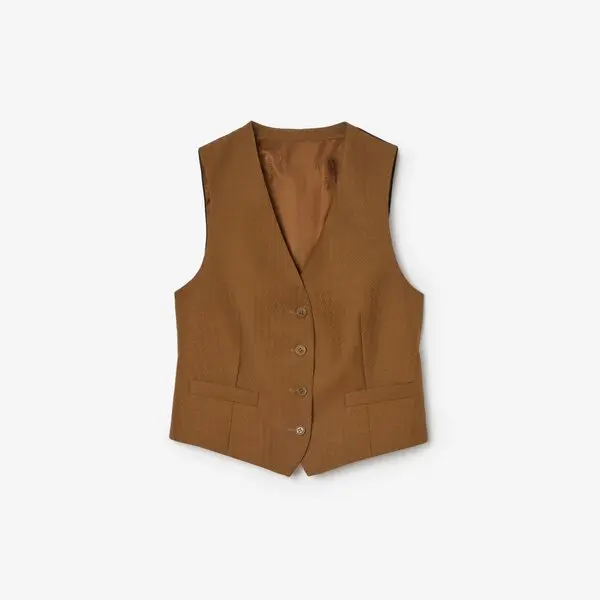 Burberry Wool Mohair Twill Waistcoat