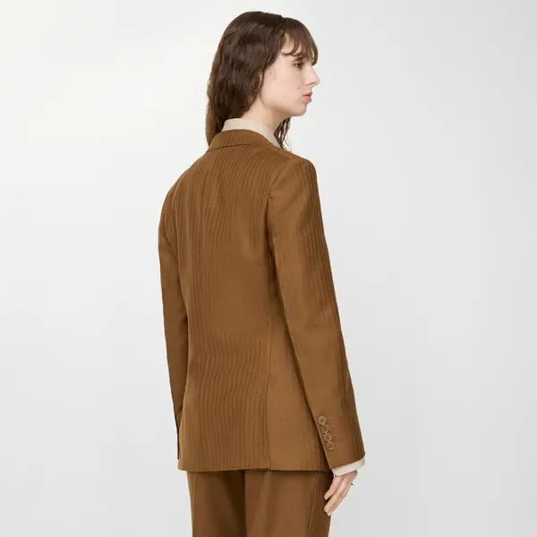 Burberry Wool Mohair Tailored Jacket