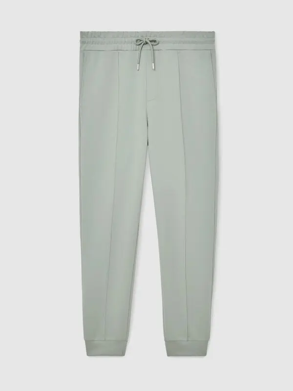 REISS Premier Stretch-jersey Tailored Joggers - Mint Green