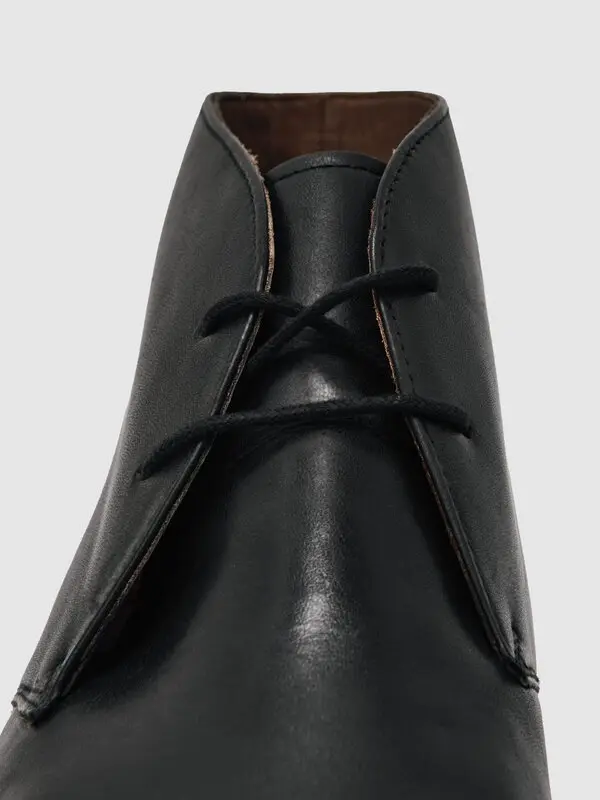 REISS Clarkson Leather Chukka Boots
