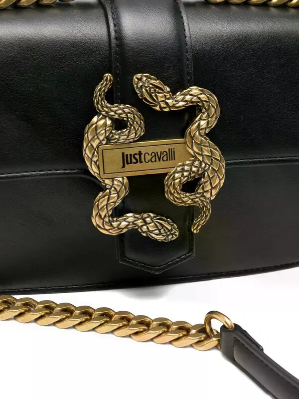 Just Cavalli Snake-detail Shoulder Bag