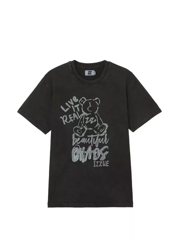 Izzue Graphic-print T-shirt - Black