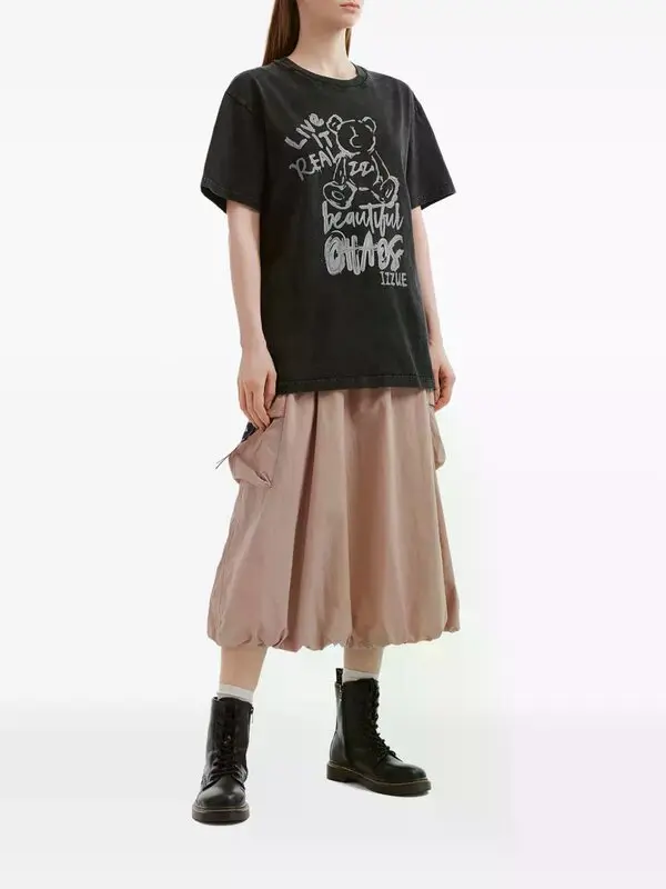 Izzue Graphic-print T-shirt - Black