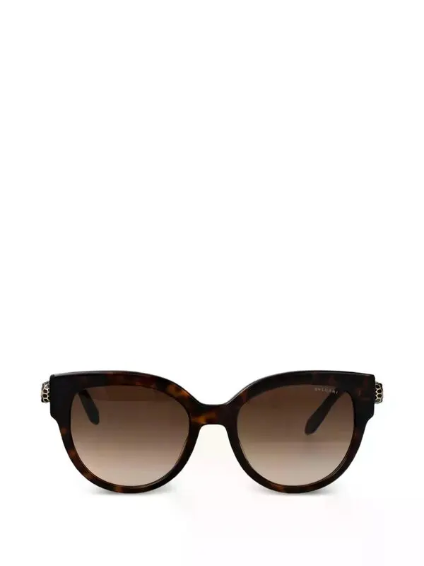 BVLGARI Embellished Cat-eye Sunglasses - Brown