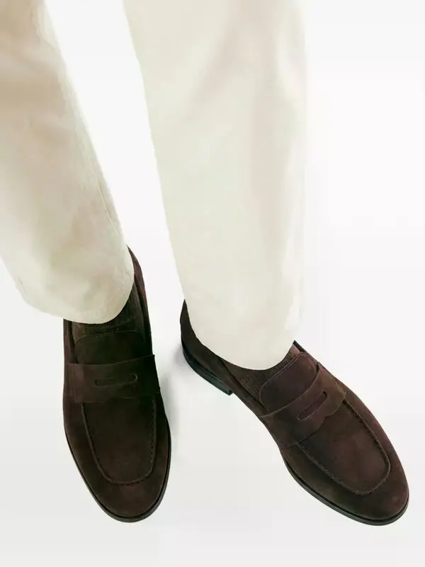 SCAROSSO Gregory Penny-strap Loafers