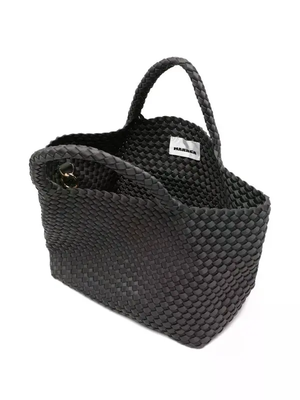 MARREA Medium Slate Whisper Woven Handle Tote Bag