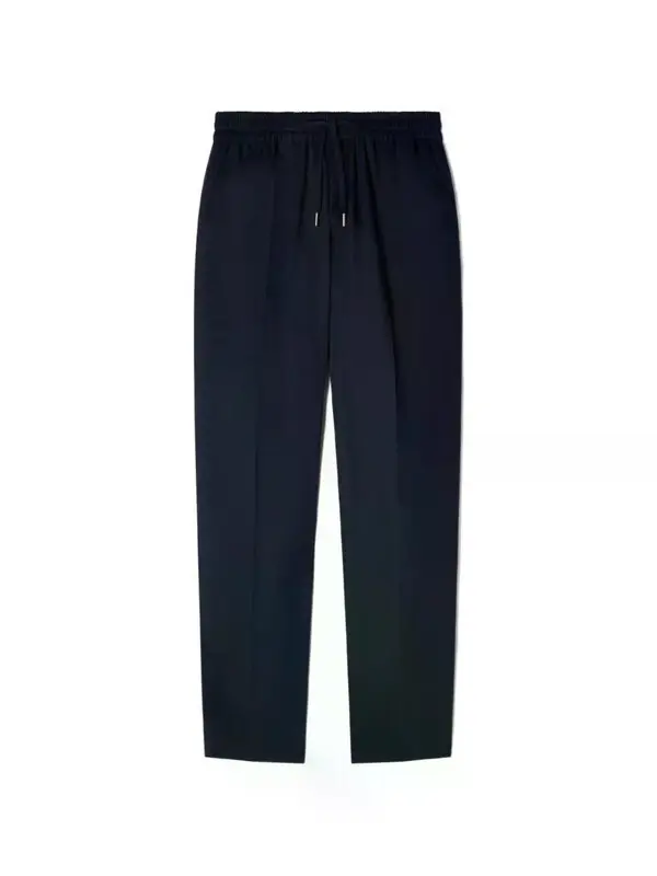 Sandro Elasticated Straight-leg Trousers - Blue