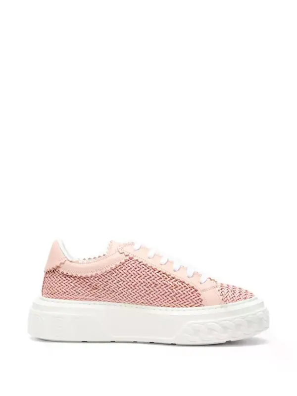 Casadei Woven Flatform Sneakers