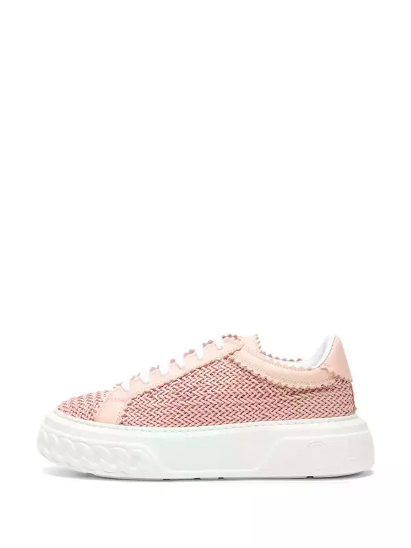 Casadei Woven Flatform Sneakers