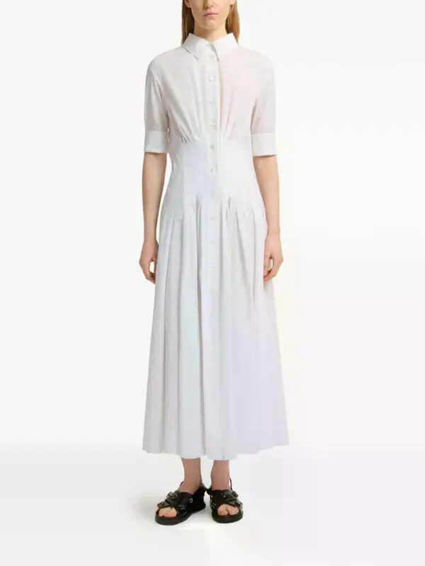 Marni Midi Shirt Dress In Organic Cotton Poplin