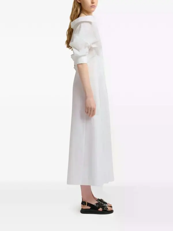 Marni Midi Shirt Dress In Organic Cotton Poplin