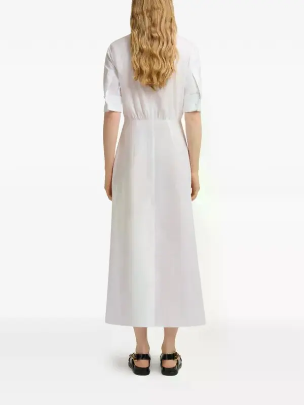 Marni Midi Shirt Dress In Organic Cotton Poplin