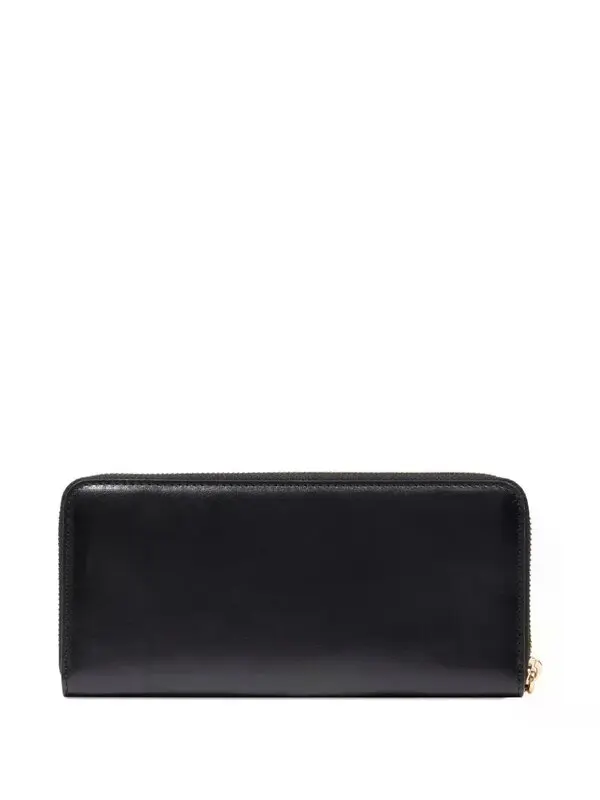 LANCEL Zip-around Leather Wallet - Black