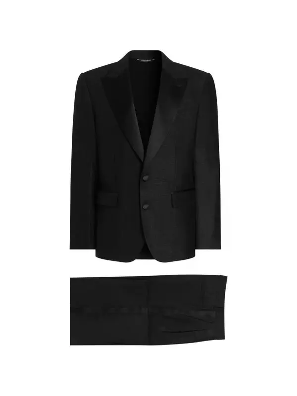 Dolce & Gabbana Button-fastening Suit - Black