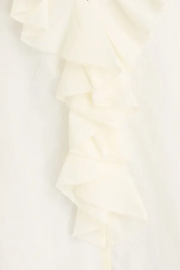 Zimmermann Cotton Ruffled Blouse