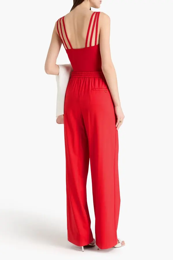 Zimmermann Wool-blend Twill Wide-leg Pants - Red