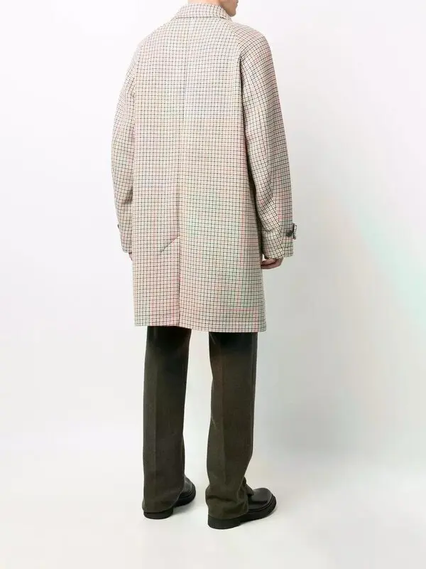 BOSS X Russell Athletic Single-breasted Houndstooth Coat
