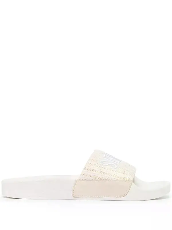 Senso Elly Ii Logo-embroidered Slides - Neutrals